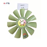 China Direct Fit Radiator Fan Blade 11 Blades OE 600-625-7520 Komatsu PC60 4D95 Engine Cooling Fan Assembly Replacement for sale