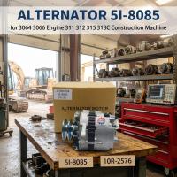 China 24V 55A 5I-8085 10R-2576 Alternator  for 3064 3066 Engine 311 312 315 318C Engine Excavator Accessories Parts for sale
