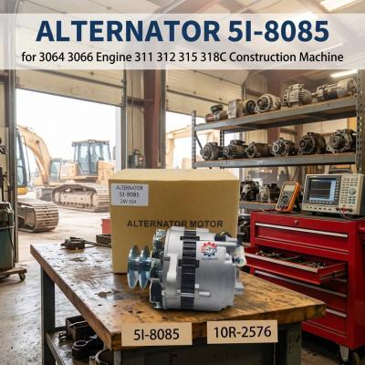 China 24V 55A 5I-8085 10R-2576 Alternator  for 3064 3066 Engine 311 312 315 318C Engine Excavator Accessories Parts for sale