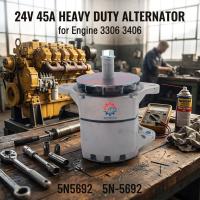 China 5N5692 5N-5692 24V 45A Heavy Duty Alternator Group for  3306 3406 3408 3304 3412 3116 3126  Engine Construction Machinery Engine Spare Parts for sale