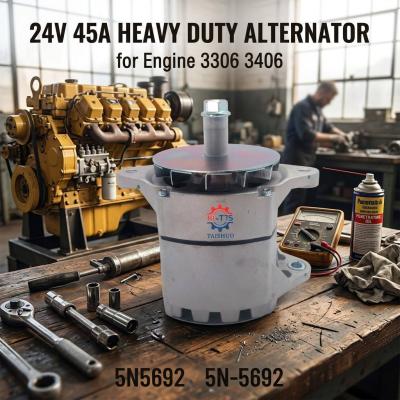 China 5N5692 5N-5692 24V 45A Heavy Duty Alternator Group for  3306 3406 3408 3304 3412 3116 3126  Engine Construction Machinery Engine Spare Parts for sale