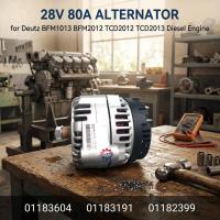 China 28V 80A  01183604  01183191 01182399  Alternator for TCD2012 TCD2013 BFM1013 BFM2012  Diesel Engine Excavator Accessories Parts for sale