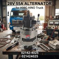 China 28V 55A 021424025  02142-4025 Alternator  for H06C HINO Diesel Engine Construction Engine Parts for sale