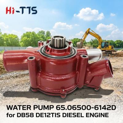 China Water Pump 65.06500-6142D  for DB58 DE12TIS  DH220-5 DH225 Excavator Diesel Engine Parts Construction Machinery Spare Parts for sale