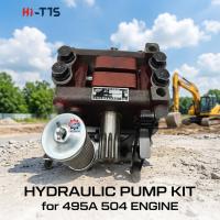 China 495 A 504 Precision CNC Machined Hydraulic Oil Pump Assembly for 495A 504 Diesel Tractor Manufactured Shanghai Jiangsu for sale
