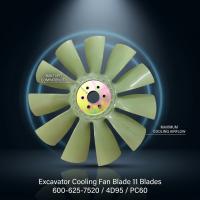 China Direct Fit Radiator Fan Blade 11 Blades OE 600-625-7520 Komatsu PC60 4D95 Engine Cooling Fan Assembly Replacement for sale