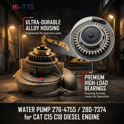 China 276-4755 280-7374 314-5155 Heavy Duty Engine Water Pump for CAT 365C 374D 385C 390D C15 C18 Excavator for sale
