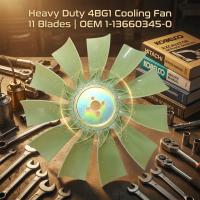 China OEM Specification 4BG1 Diesel Engine Cooling Fan 11 Blades 1-13660345-0 8-97161599-0 for Isuzu Excavator Precision Engineered Replacement for sale