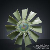 China Heavy Duty 11 Blade Engine Radiator Cooling Fan 1-13660345-0 8-97161599-0 Isuzu 4BG1 Excavator Mining Construction for sale