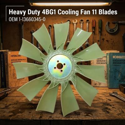 China Isuzu 4BG1 11-Blade Cooling Fan for Hitachi ZX120 ZX110 Excavator OEM 1-13660345-0 8-97161599-0 Replacement for sale