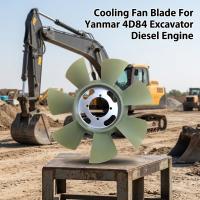 China Heavy Duty 4D84 Diesel Engine Cooling Fan Blade 7 Blades 4 Holes Replacement Parts Fit Yanmar Mini Excavator for sale