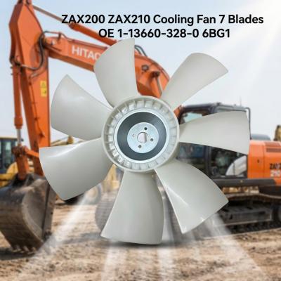 China ZAX200 ZAX210 Excavator Cooling Fan Blade 7 Blades OE 1-13660-328-0 6BG1 Engine Replacement Parts Direct Fit for sale