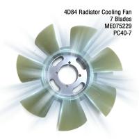 China 4D84 Diesel Engine Radiator Cooling Fan 7 Blades ME075229 for Yanmar PC40 Mini Excavator Replacement Spare Parts for sale