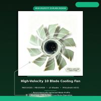 China High-Velocity 10 Blade Excavator Cooling Fan ME018185 ME038468 for Mitsubishi 6D31 Diesel SK200-2 SK200-3 SK200-5 Parts for sale