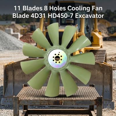 China Excavator Cooling Fan Blade 11 Blades 8 Holes OE Z530-38-65-8T11 Fit 4D31 Diesel Engine HD450-7 Replacement Parts for sale