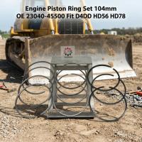 China Excavator Engine Parts Diesel Engine Piston Ring Set 104mm OE 23040-45500 Fit D4DD Engine HD56 HD78 Truck Replacement Parts for sale