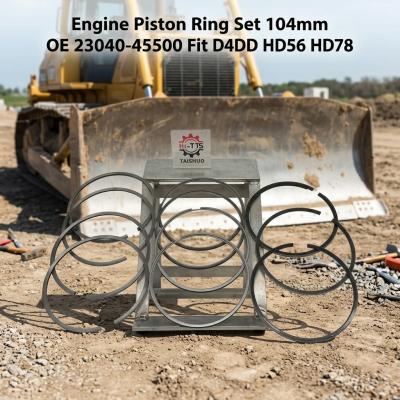 China Excavator Engine Parts Diesel Engine Piston Ring Set 104mm OE 23040-45500 Fit D4DD Engine HD56 HD78 Truck Replacement Parts for sale