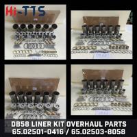 China DB58 Cylinder Liner Kit 65.02501-0416 65.02503-8058 65.01201-0068 Engine Rebuild Kits Diesel Engine Parts for  DB58 Doosan Daewoo  Excavator Engine Construction Machinery Parts for sale
