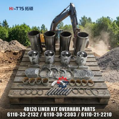 China Piston 6110-33-2132  4D120 Overhaul Rebuild Kit for Komatsu 4D120 Engine PC130-6 PC100-6 PC120-6 Excavator Diesel Engine Parts  Construction Machinery Parts for sale