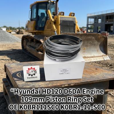 China Excavator Engine Parts 109mm D6DA Piston Ring Set For Hyundai HD120 Truck OE K0BR111SC0 K0BR1-11-SC0 for sale