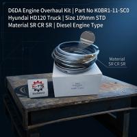 China D6DA 109mm Engine Overhaul Piston Ring Kit For Hyundai HD120 Truck Diesel Rebuild OE K0BR1-11-SC0 Parts for sale