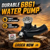 China 6BG1 Engine Water Pump OE 8972530280 8-97253028-0 Replacement Parts For Hitachi EX120 ZX120 EX200 ZX200 for sale