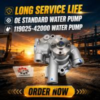 China 119025-42001 11902542001 Diesel Engine Water Pump Cooling System Replacement For Kubota 3TNM72 3TNM74F Excavator for sale