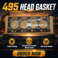 China Xinchai 495 Diesel Engine Cylinder Head Gasket OE 495-01004 K4100-01002 Graphite Seal for K4100 K4102 R6105 for sale