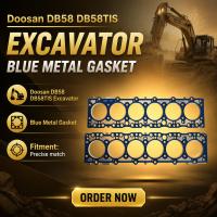 China Diesel Engine Blue Metal Cylinder Head Gasket OE 40060300071 400603-00071 65.03901-0066A Fit DB58 DB58TIS Excavator Replacement Parts for sale