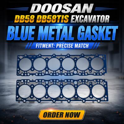 China Heavy Equipment Diesel Engine Blue Metal Cylinder Head Gasket DB58 DB58TIS 400603-00071 65.03901-0066A Replacement for sale