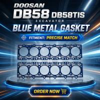 China Doosan DB58 DB58TIS Diesel Engine Blue Metal Cylinder Head Gasket 40060300071 400603-00071 for Excavator Overhaul for sale