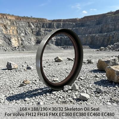 China Skeleton Radial Shaft Oil Seal Size 168×188/190×30/32 Fit FH12 FH16 FM12 FMX EC360 EC380 EC460 EC480 Replacement Parts for sale