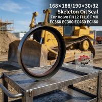 China Skeleton Radial Shaft Oil Seal 168×188/190×30/32 Excavator Hydraulic Pump Swing Motor Final Drive Seal For EC360 EC380 EC460 EC480 Replacement Parts for sale
