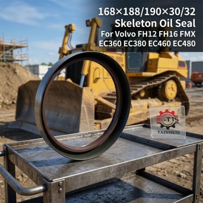 China Skeleton Radial Shaft Oil Seal 168×188/190×30/32 Excavator Hydraulic Pump Swing Motor Final Drive Seal For EC360 EC380 EC460 EC480 Replacement Parts for sale