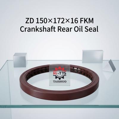 China ZD 150×172×16 FKM Double Layer Double Spring Crankshaft Rear Oil Seal OE 1005080-81D For FAW J6 J7 Xichai CA6DM Diesel Engine Replacement Parts for sale