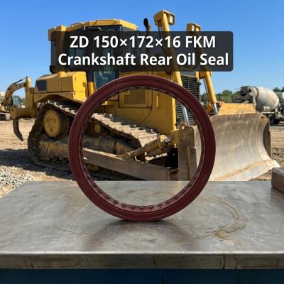 China ZD 150×172×16 FKM Double Layer Double Spring Crankshaft Rear Oil Seal OE 1005080-81D For FAW J6 J7 JH6 Xichai CA6DM Diesel Engine Truck Parts for sale