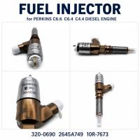 China Common Rail Fuel Injector 320‑0690 (10R‑7673, 2645A749) for C6.6  Perkins 1106D Engine | Motor Grader 12M 120M, D6N Dozer, Loader Parts for sale