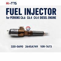 China High Quality Common Rail Injector 320‑0690 10R‑7673 2645A749 Fit for C6.6 Perkins 1106D Engine, Motor Grader 12M 120M, D6N Dozer & Construction Loader Spare Parts for sale
