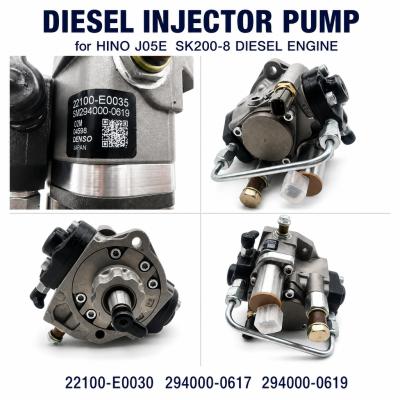 China Fuel Injector Pump 22100‑E0036 294000‑0619 For Hino J05E Engine Excavator SK200‑8 SK250‑8 SK260‑8 Construction Machinery Spare Parts for sale