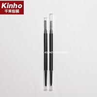 China Twist Up Empty Eyeliner Bottle 2 In 1 2.5g Eyebrow Pencil With Brush for sale