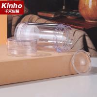 China 15ml 30ml 50ml 75ml Rotating Round Deodorant Stick Container Twist Up Cylindrical Sun Cream Stick for sale