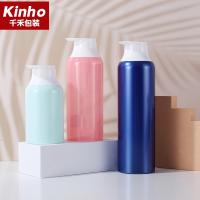 China 32MM 350ML 750ML Round Shouder Empty Lotion Containers 4cc Pump Cylindrical 500ml Pet Spray Bottle Shampoo Body Wash for sale