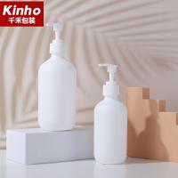 China 28/410 HDPE Shampoo Bottle Liquid Soap Hand Wash Sanitizer 500ml Boston Round Bottle for sale