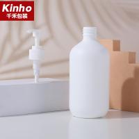 China 28/410 HDPE Shampoo Bottle Liquid Soap Hand Wash Sanitizer 500ml Boston Round Bottle for sale