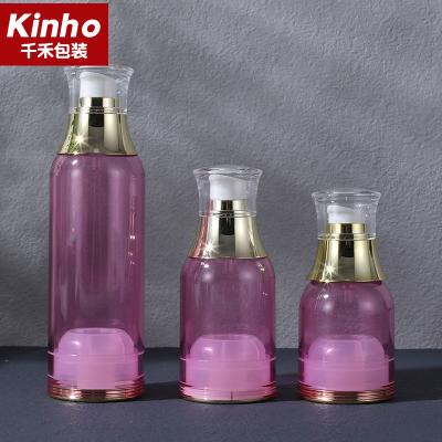China 40ml 60ml 130ml Cosmetic AS Airless Bottle Vacuum Pump Cylindrical Bottle Lotion Bottle Face Cream for sale