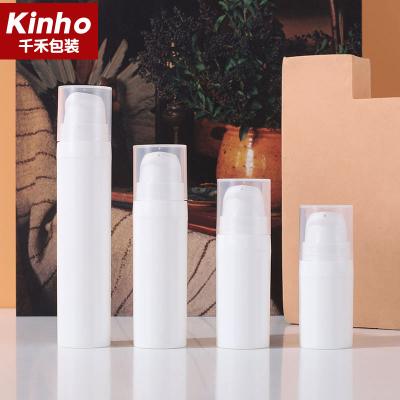 China 5ml 10ml 15ml 25ml PP White Airless Bottle Cylindrical Lotion Bottle Travel Kit Sample Face Cream Serum for sale