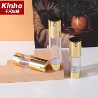 China 15-50ml Vacuum Pump Bottle Cosmetic AS Serum Screw Airless Lotion Pump Bottles for sale