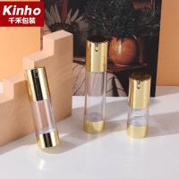 China 15-50ml Vacuum Pump Bottle Cosmetic AS Serum Screw Airless Lotion Pump Bottles for sale