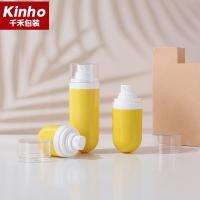 China Mini Cosmetic Airless Bottle Single Wall 15ml 30ml 50ml Pump ABS Upside Down Cute for sale