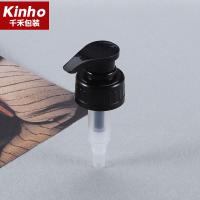 China 24/410 33/410 plastic lotion pump screw down-lock waterproof design external spring dispenser pump for shower  shampoo for sale